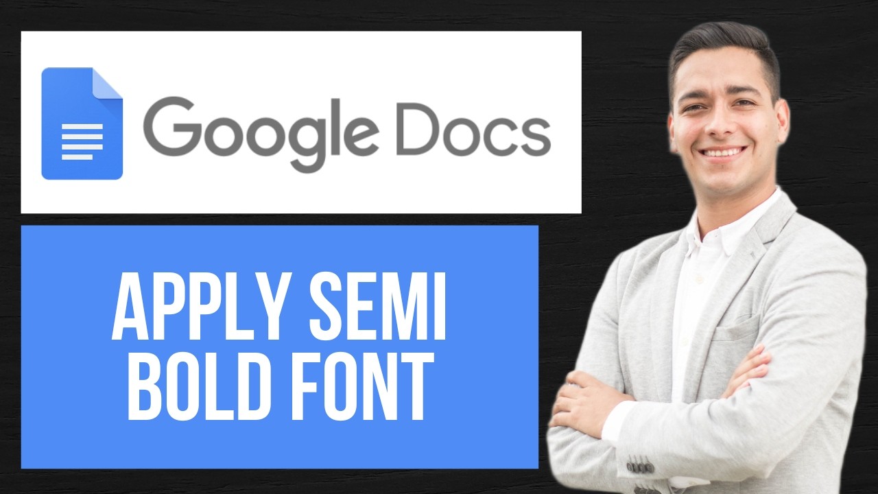 How to Apply Semi Bold Font in Google Docs | Customize Bold Text - YouTube
