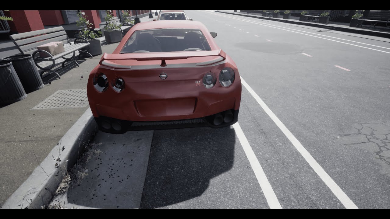 360 Nissan GTR render in city - YouTube