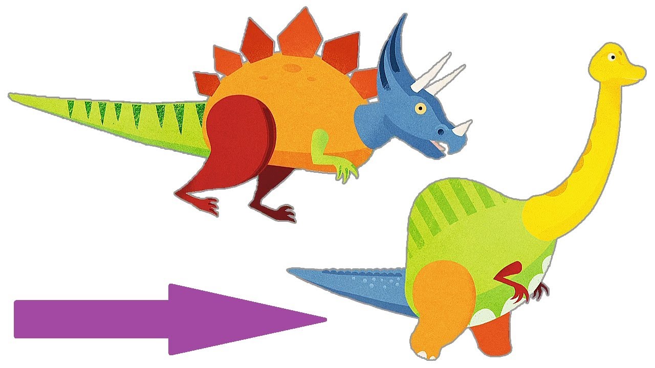 Dinosaur Mix - Mix up the Body, Head, Tail & Legs - YouTube