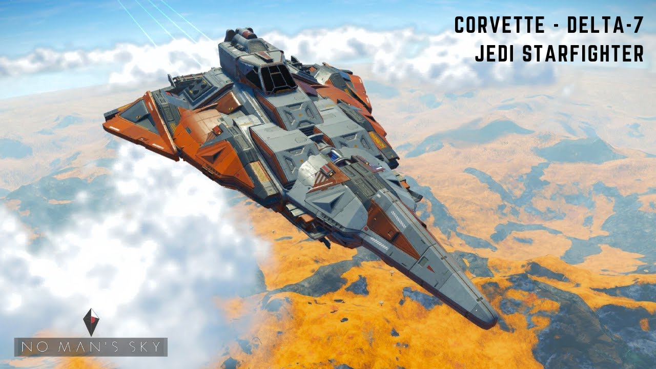 No Man's Sky | Corvette Build - Delta-7 Jedi Starfighter - YouTube