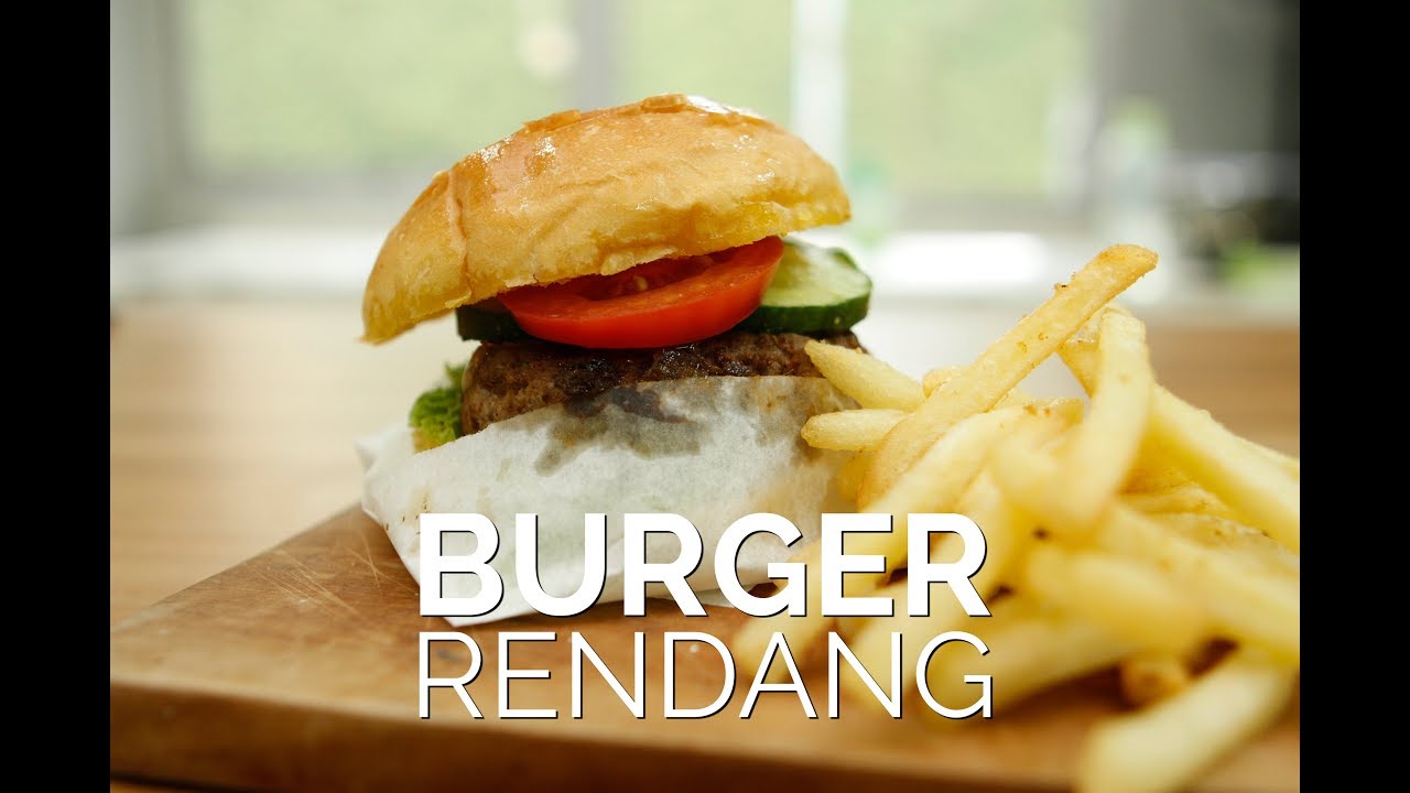RESEP AKHIR PEKAN SPESIAL: BURGER RENDANG - YouTube
