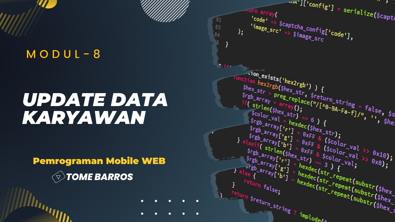 #53. Update Data Karyawan - YouTube