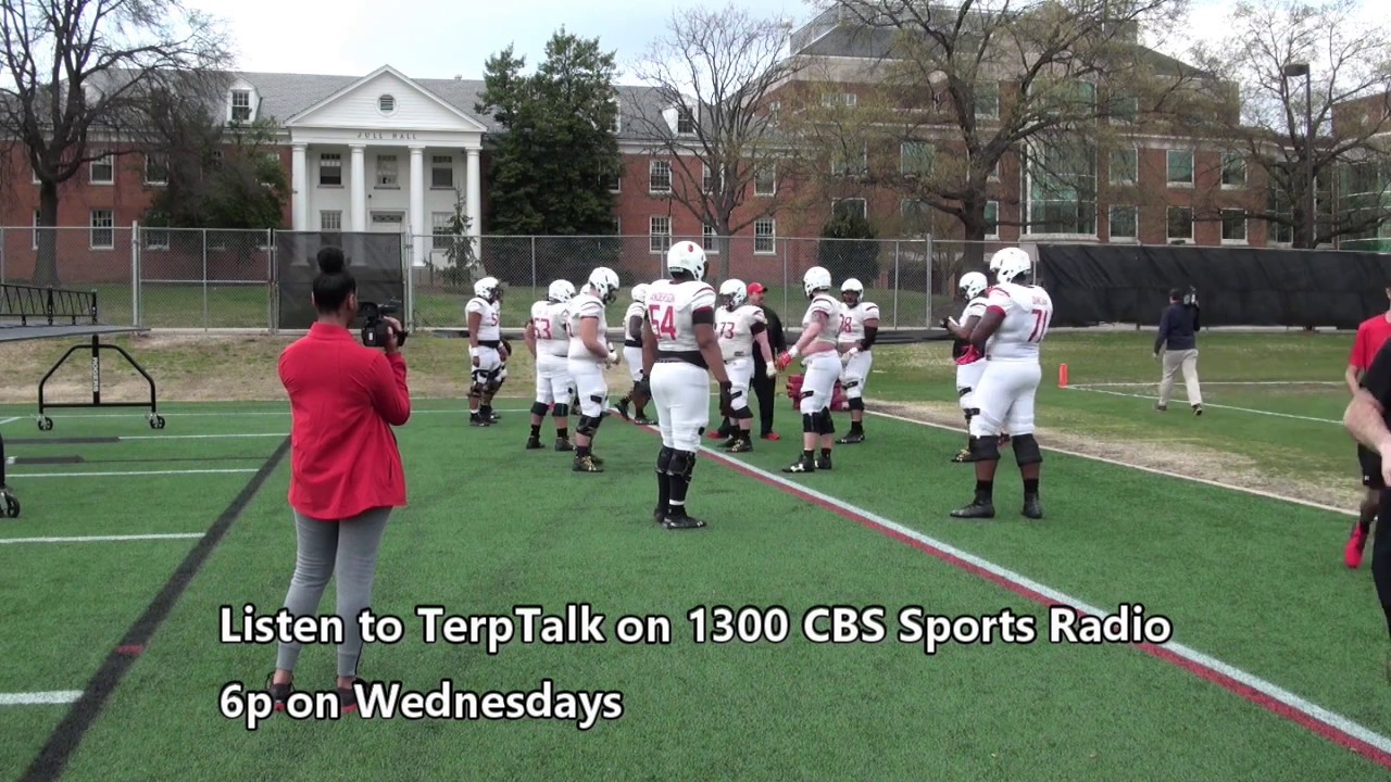 Maryland Football offensive line play from April 4 2019 practice #5 ...