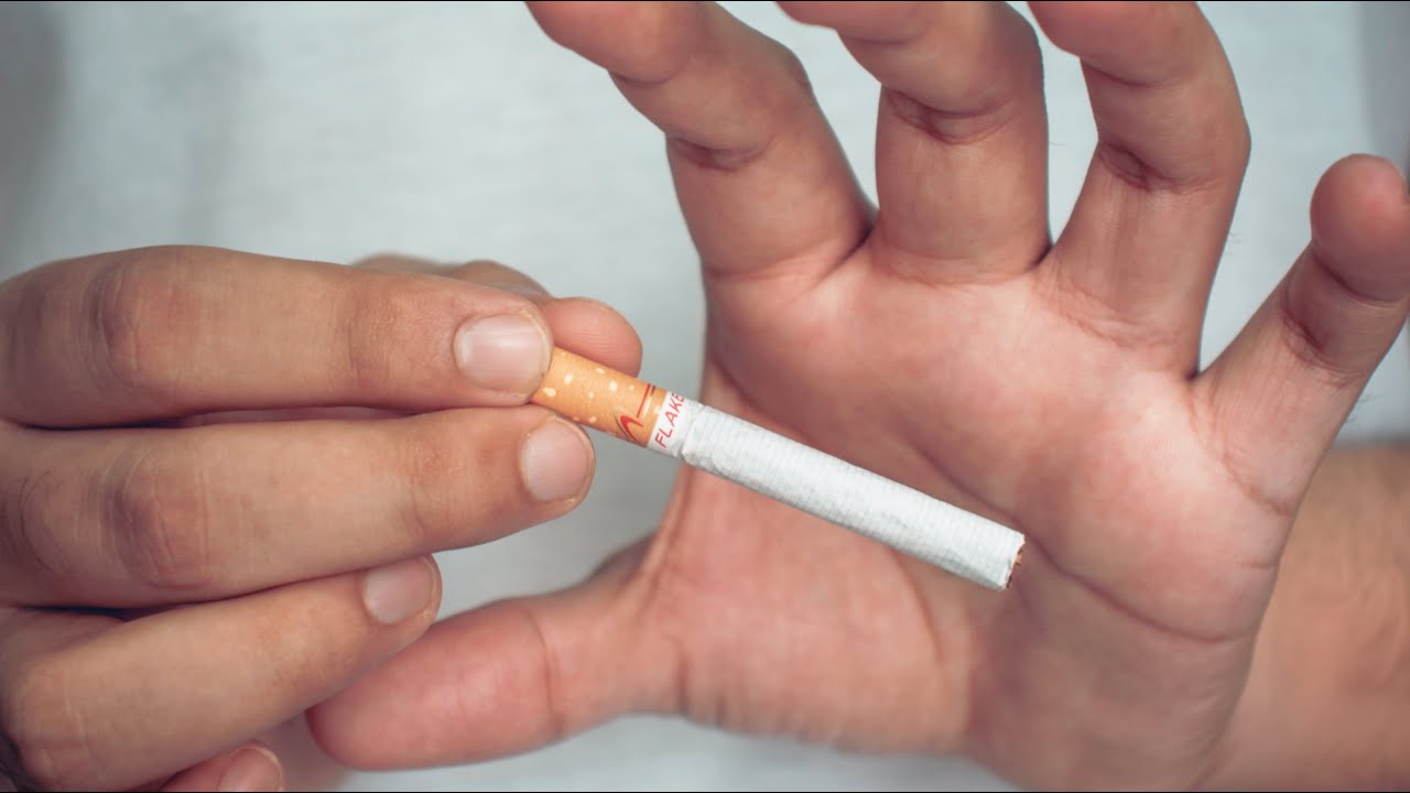 How To Make A Cigarette Vanish & Reappear | VISUAL Magic Trick TUTORIAL ...