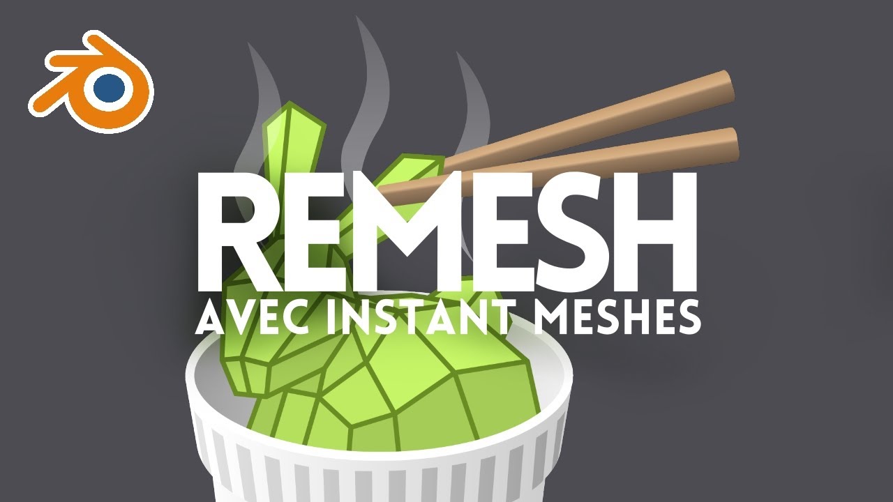 Blender : Remesh avec Instant Meshes - YouTube