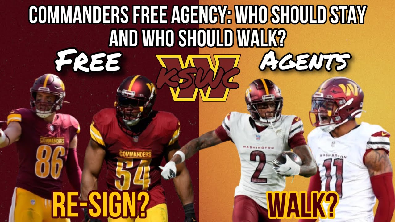 Commanders Free Agents: Who Should Stay and Who Should Walk? + Kliff ...