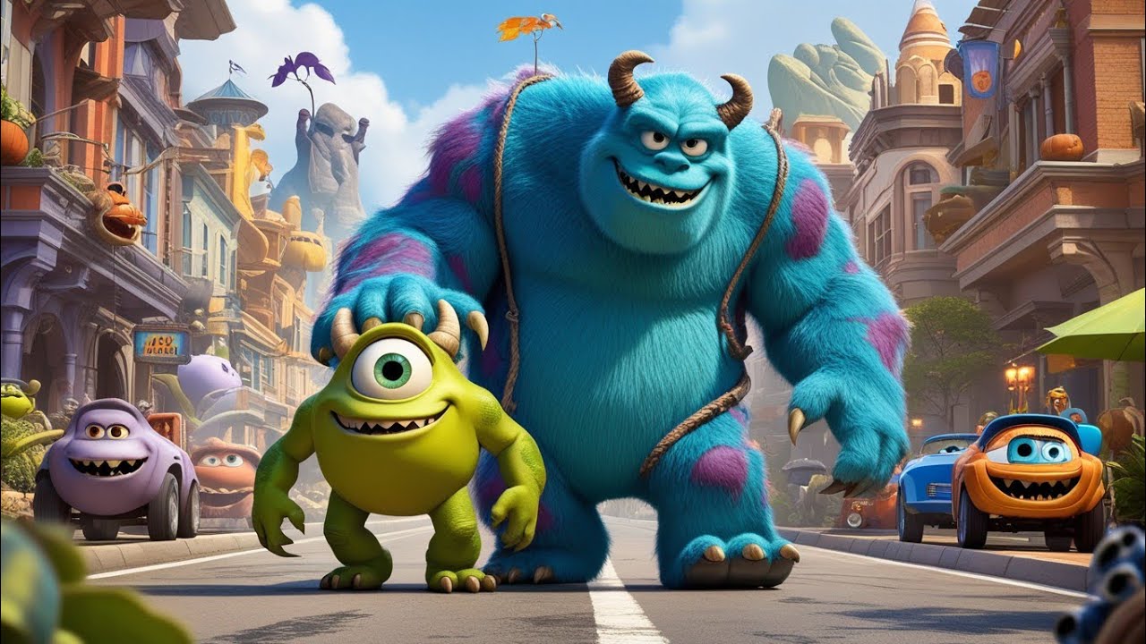 Mike and Sulley: Teamwork Triumphs in The Great Monster Race - YouTube
