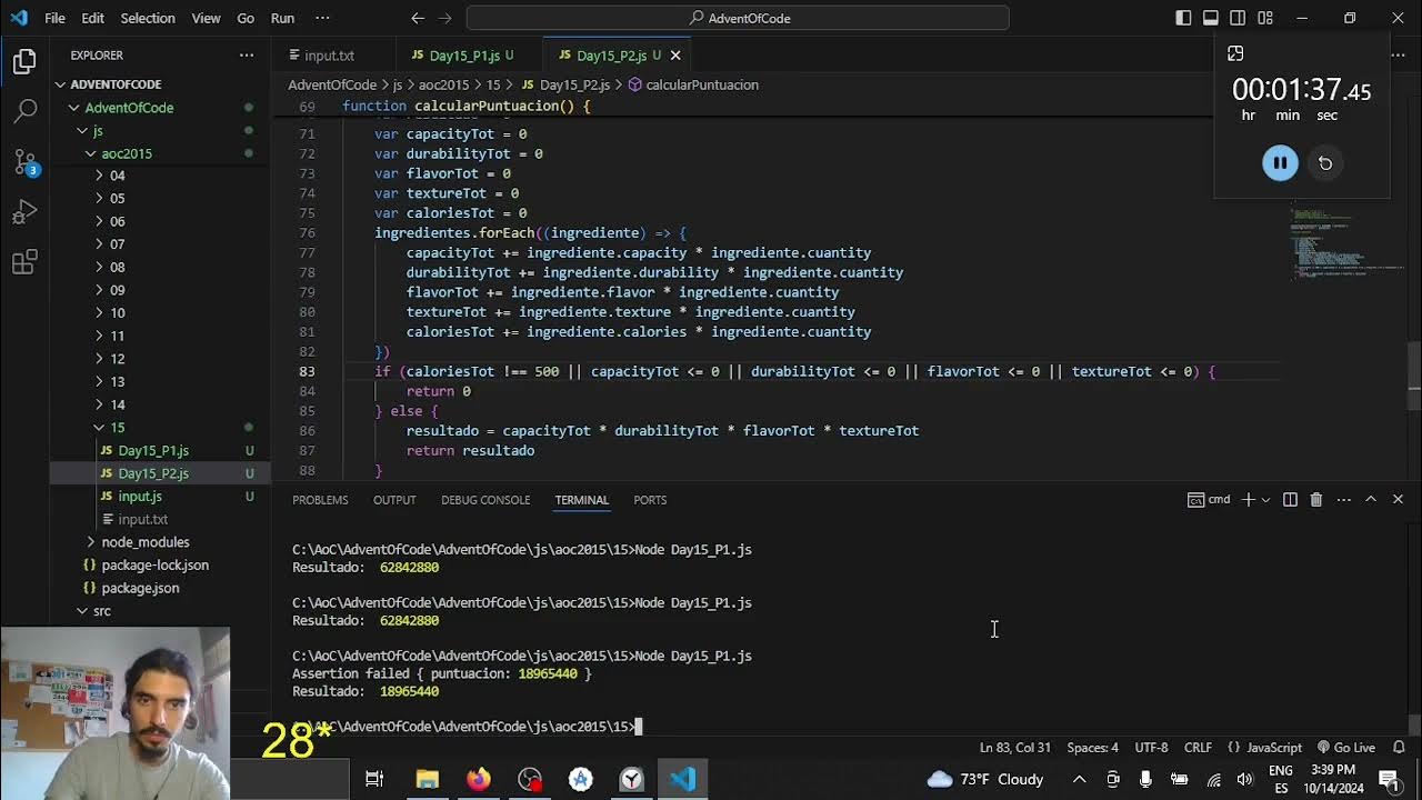 Aprendiendo Javascript con Advent of Code: EP30 Recta final - YouTube