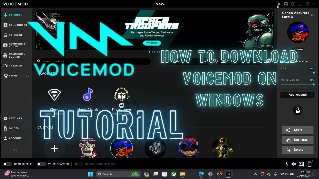 HOW TO DOWNLOAD VOICEMOD TUTORIAL - YouTube