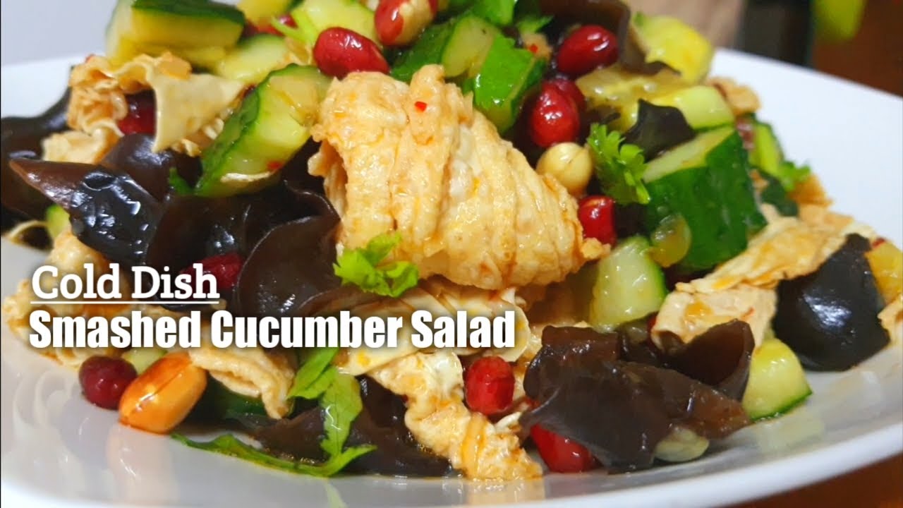 Timun Geprekkk Chinese | Mixed Cucumber with Black Fungus and Bean Curd ...