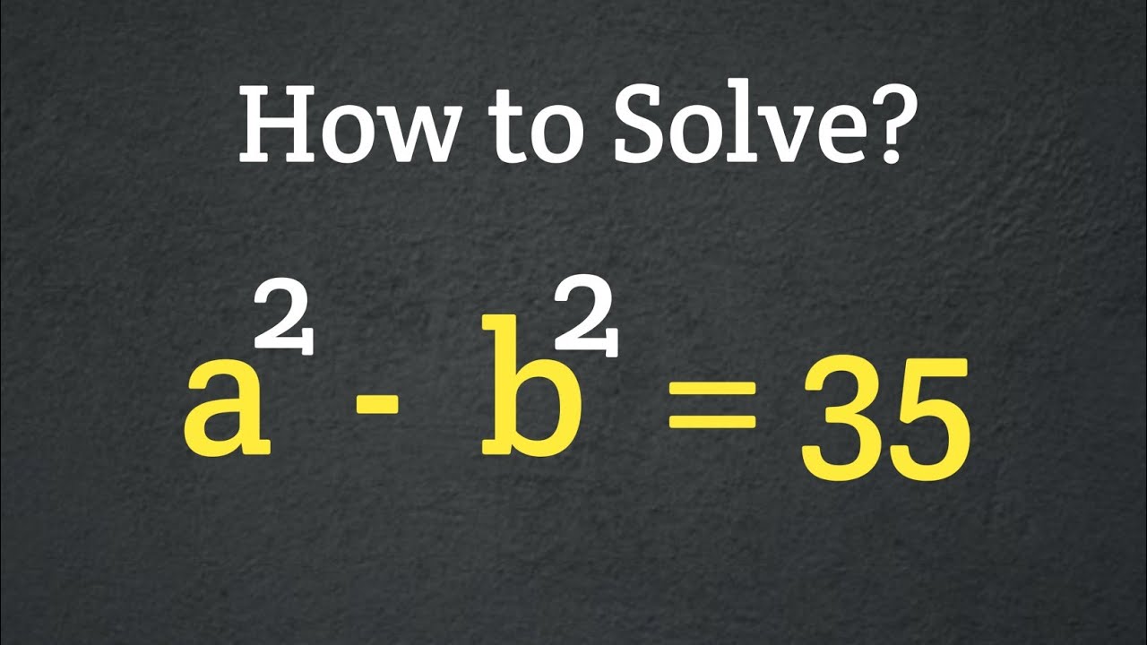 Math Olympiad | How to solve for "a" and "b" in this problem ? | First ...