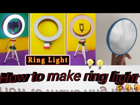How to make ring light at home/ DIY ring light/ sinhala - YouTube