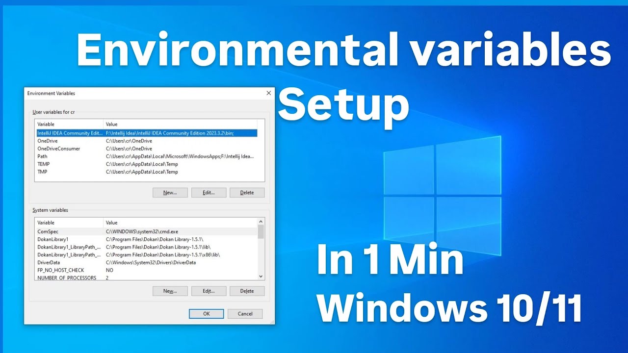 How to Set Environment Variable in 1 Minute Windows 10/11 - YouTube