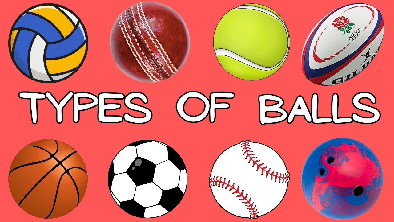 Types Of Balls || Balls Vocabulary || Learning Names Of Sport Balls In ...