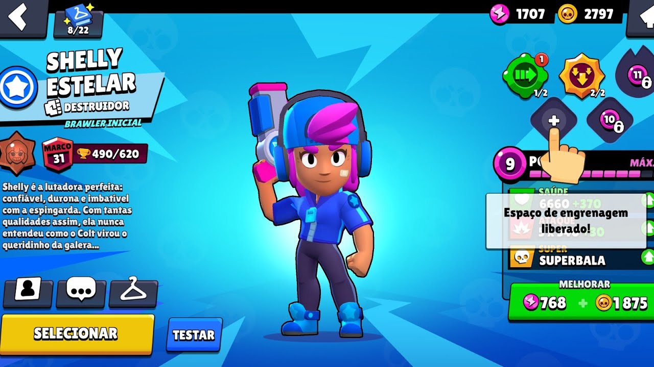 Vendo conta Brawl Stars 2018 com a shelly estelar 75 98277-1932 - YouTube