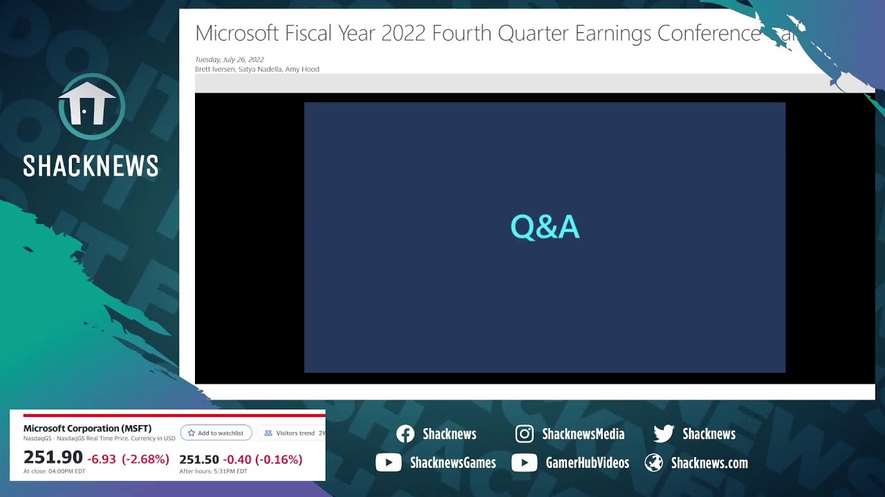 Microsoft Fiscal Calendar For 2022