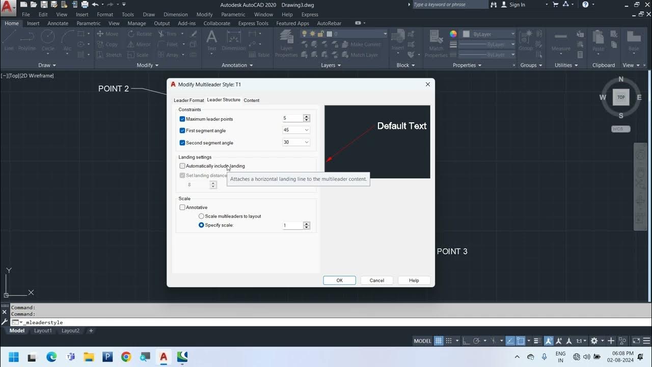 Dimensions Menubar - Multileader & Multileader Style - YouTube