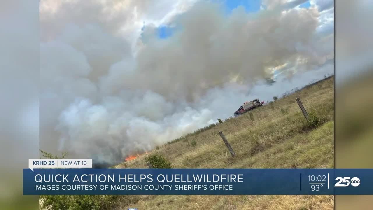 Quick action of emergency responders helps quell Monday afternoon ...