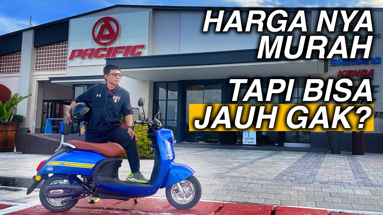 TEST SAMPAI BATERAI HABIS! MOTOR LISTRIK TERMURAH! Exotic Vito by ...