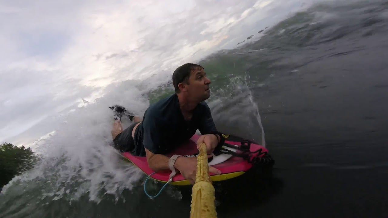 bodyboard on river july 2018 - YouTube