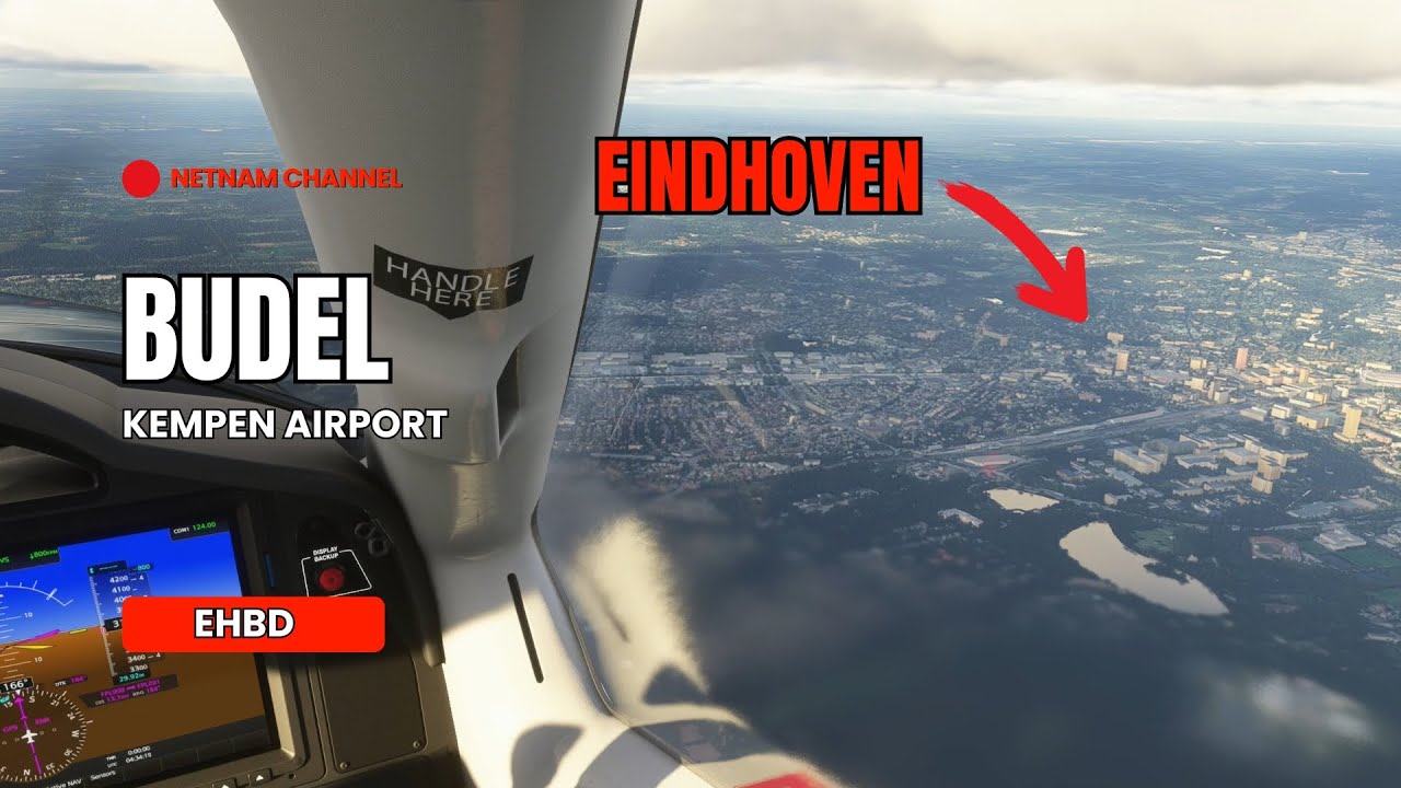 Landing in Budel North Brabant The Netherlands | Kempen Airport (EHBD ...