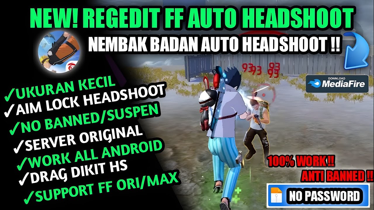NEW UPDATE‼️AIMLOCK VIP REGEDIT FF AUTO HEADSHOOT ANTI BANNED TERBARU 2025 [ FF BIASA & FF MAX ...