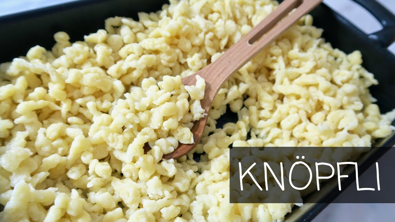 How to make Knöpfli, small Dumplings Pasta - YouTube