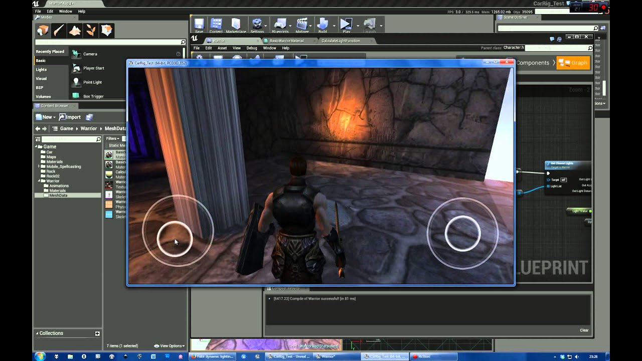 Unreal Engine 4 Fake Lighting Material - YouTube