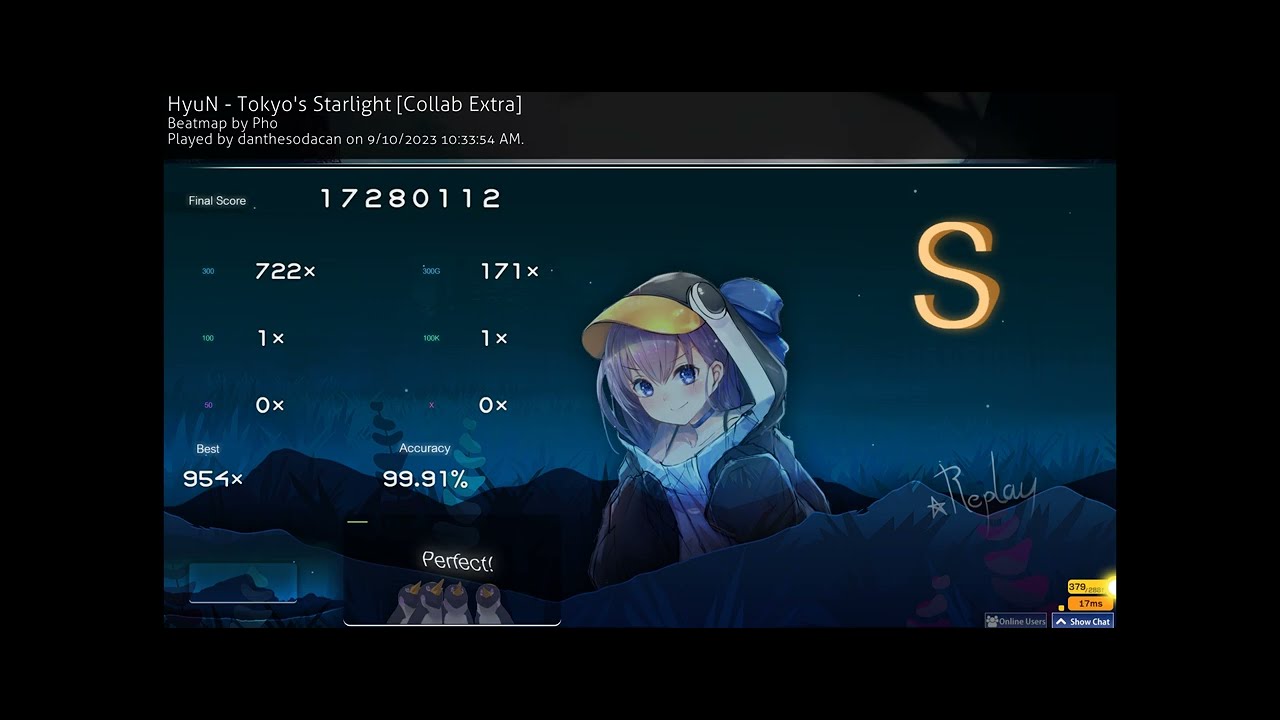 osu! | HyuN - Tokyo's Starlight [Collab Extra] | 99.91% - YouTube