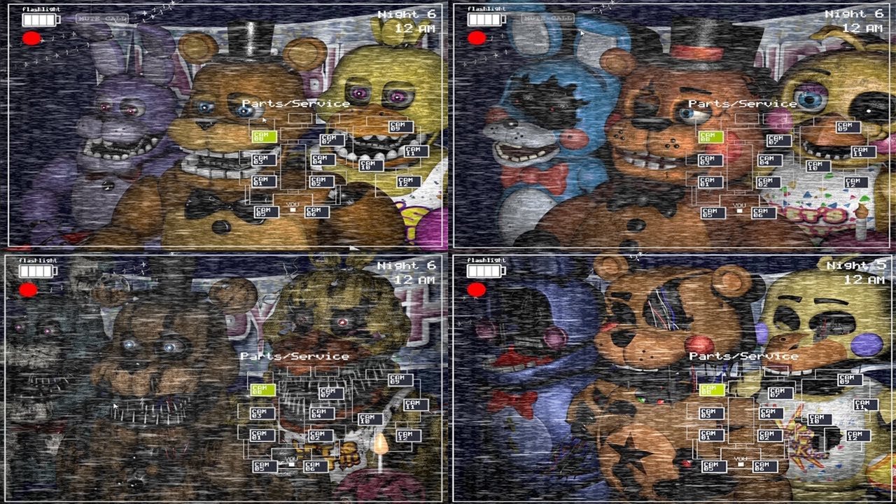 FNaF 2 but every Mod, the Stage is changed! (FNaF 2 Mods) - YouTube
