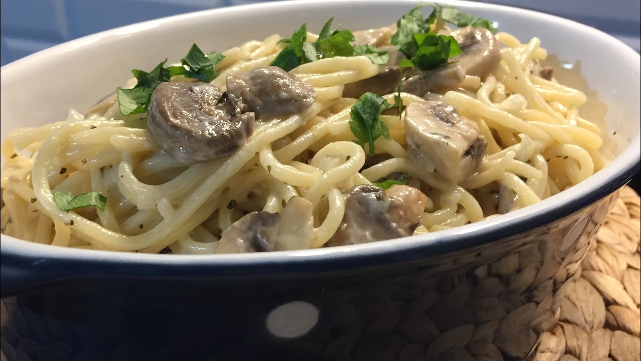 KREMALI MANTARLI MAKARNA TARİFİ | SPAGETTİ MAKARNA 💯💯 - YouTube