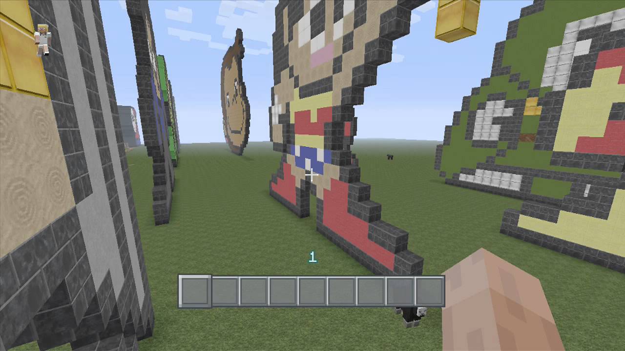 Minecraft Pixel Art DC Comics Special xbox 360 edition - YouTube