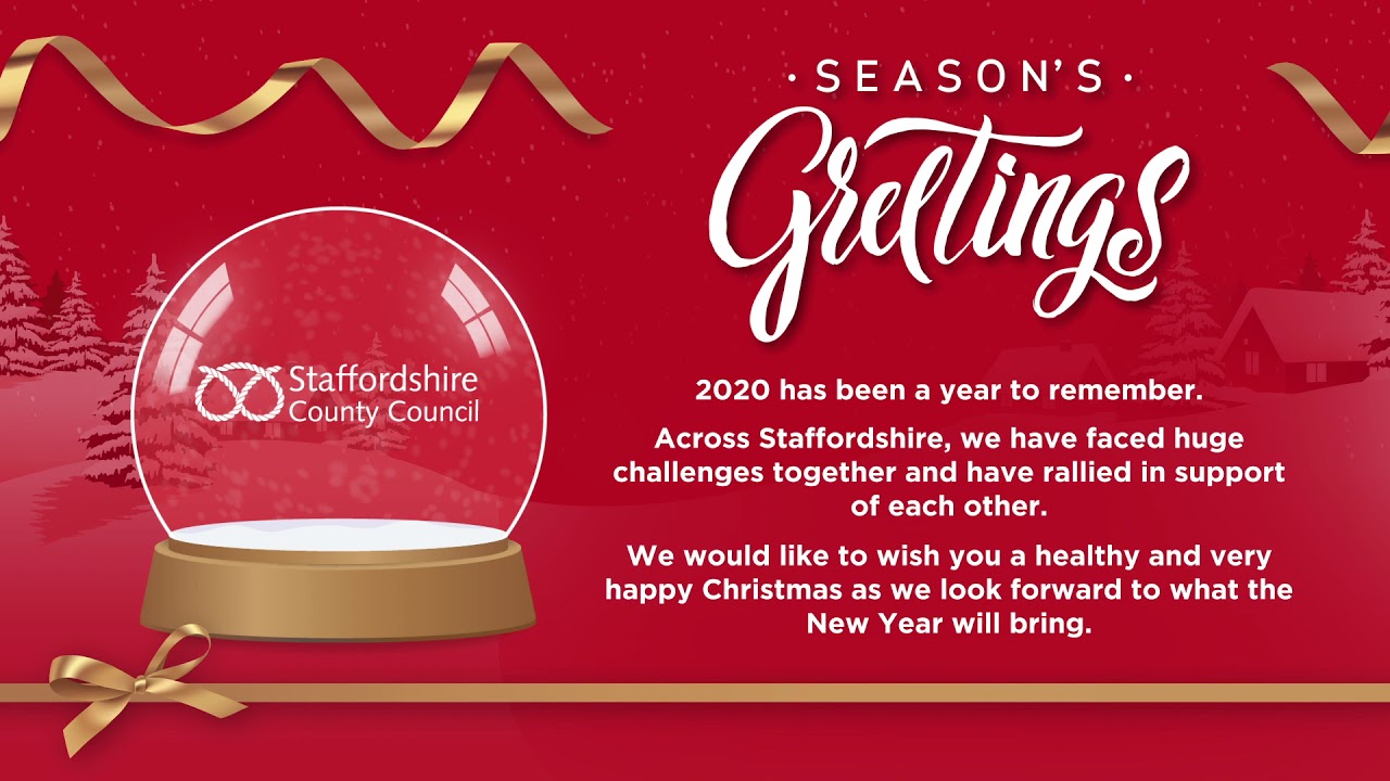 Staffordshire County Council Christmas Card 2020 - YouTube