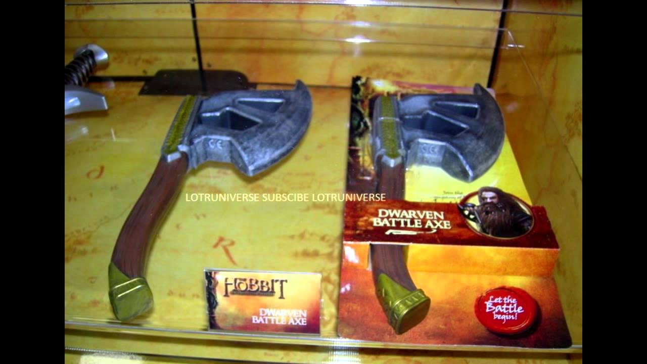 THE HOBBIT AXE SWORDS PLAY SETS - YouTube