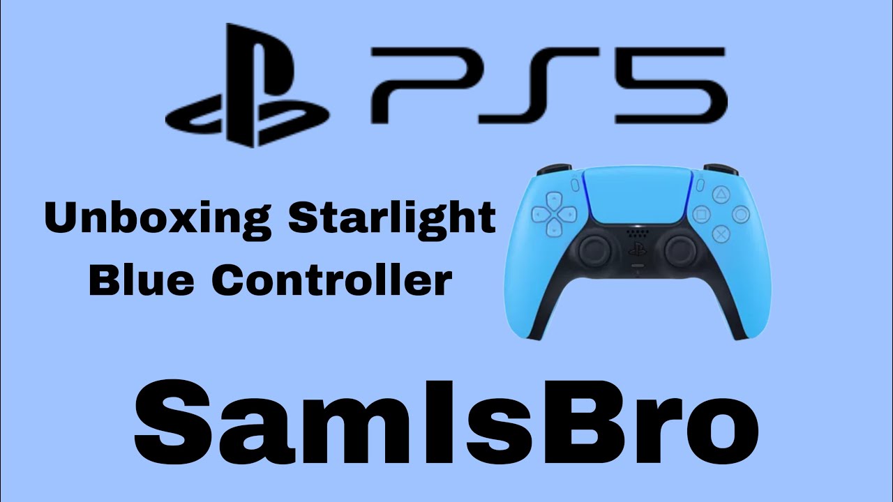 UNBOXING PS5 STARLIGHT BLUE CONTROLLER - YouTube