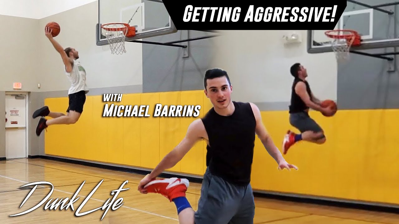 Getting Aggressive Dunks Back! Mike Barrins - 5'10" #450 Dunk Journey 2 ...