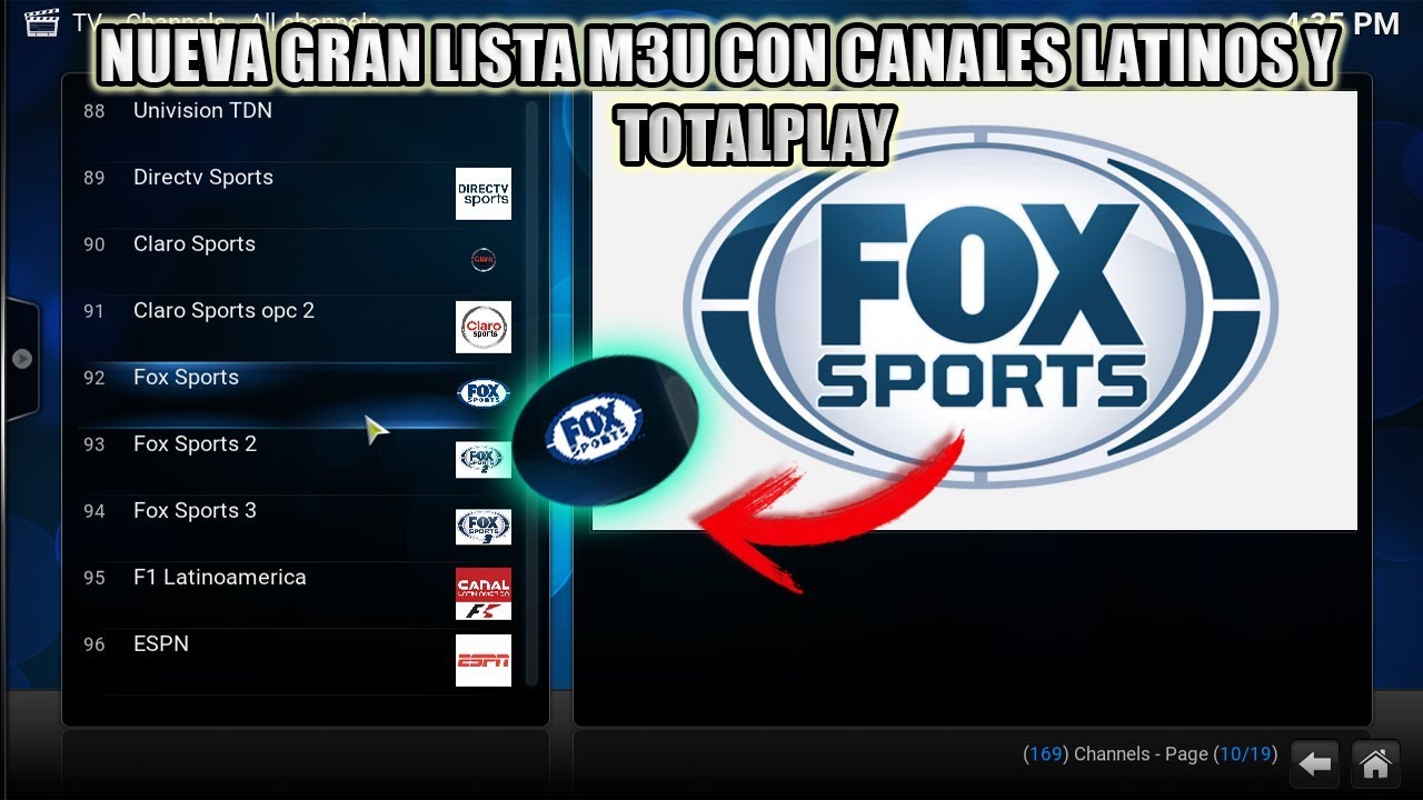 NUEVA GRAN LISTA M3U CON CANALES LATINOS Y TOTALPLAY!! FUNCIONANDO AL ...