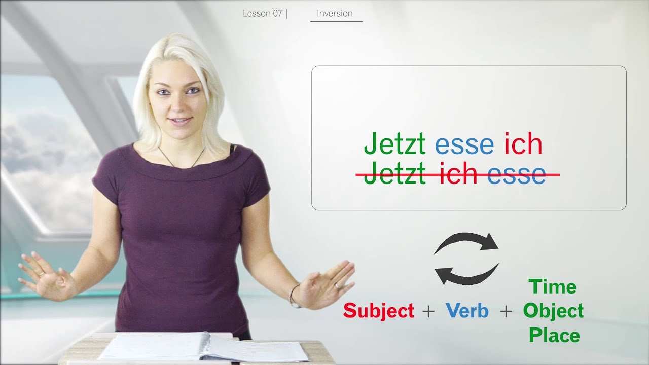 German for Beginners 7 - Inversion - YouTube