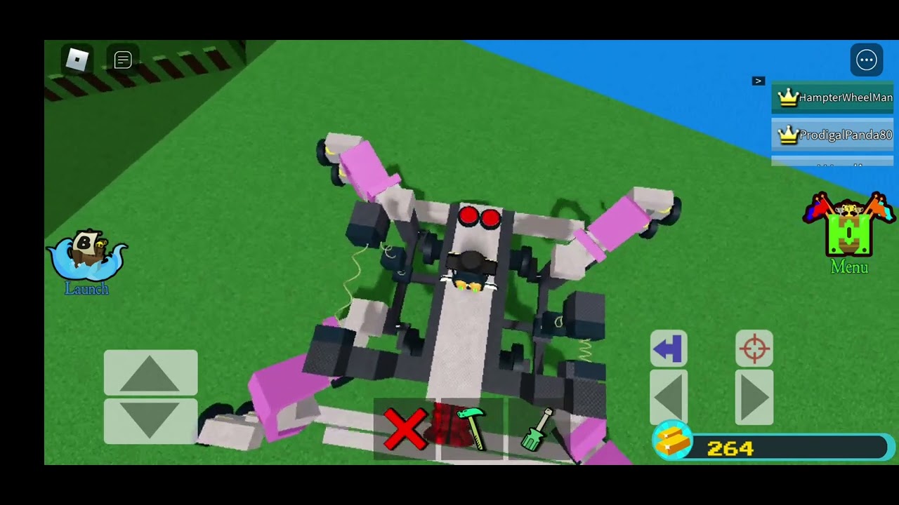 working mobile friendly walking/turning mech (babft) - YouTube