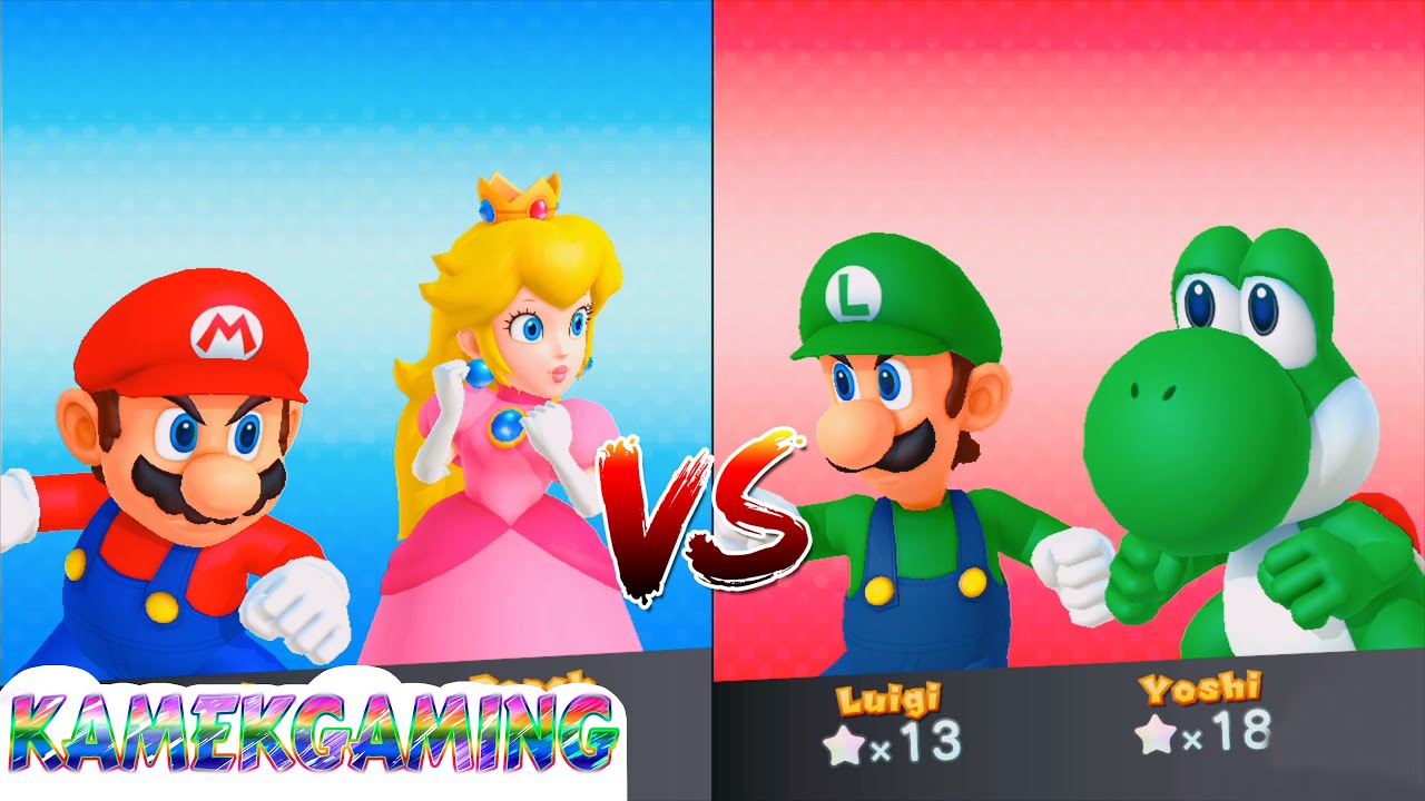 Mario Party 10 Mario Party Peach Vs Yoshi Vs Luigi Vs Mario # ...