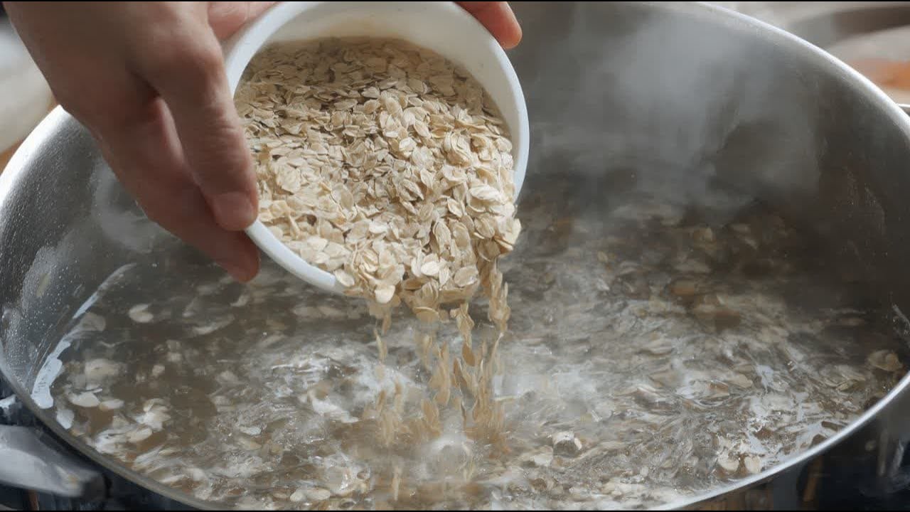 Pour the rolled oats into boiling water and you will be surprised ️ ...