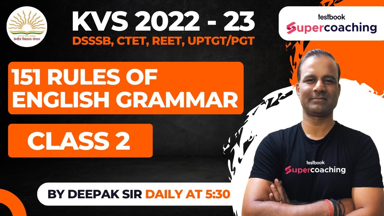151 Rules of English Grammar for all Exams | Class 2 | Learn English ...