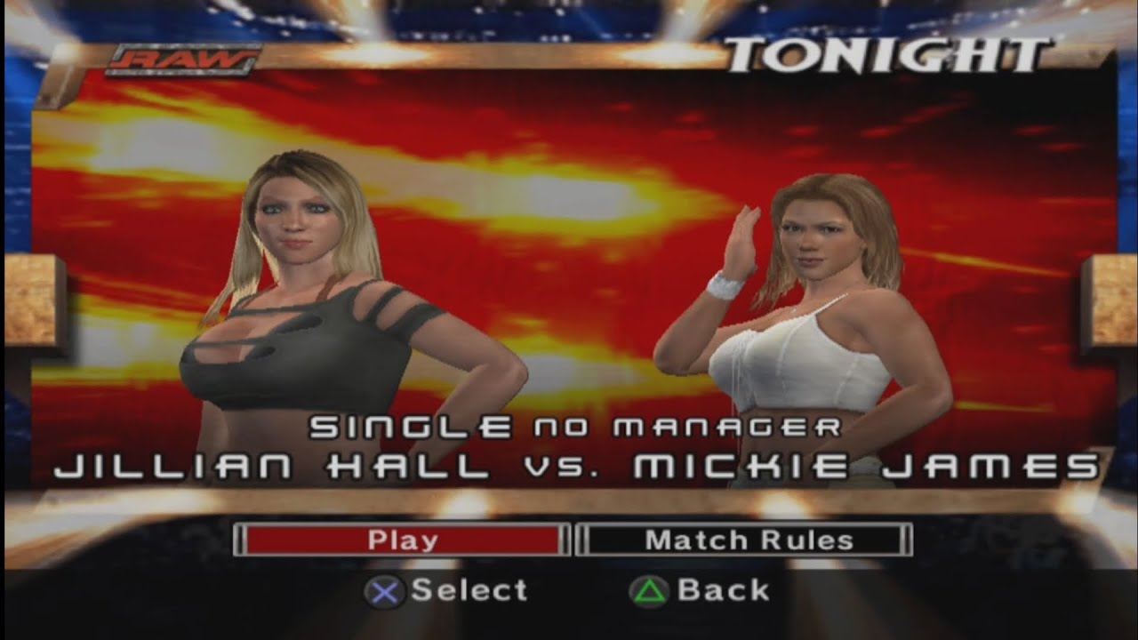 WWE SmackDown vs Raw 2007 - Jillian Hall vs Mickie James - YouTube