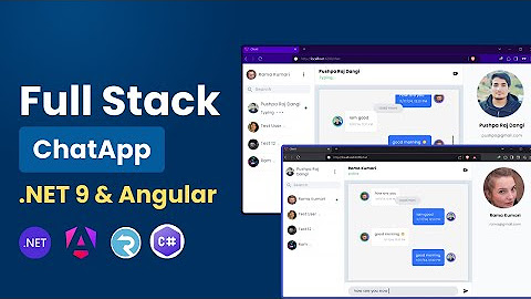 .NET Core & Angular Fullstack RealTime Chat App With Video Calling ...