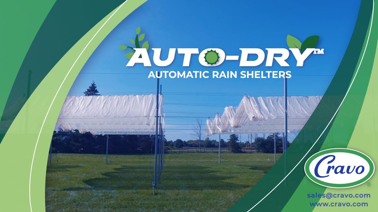 Auto-Dry™ is a lower cost motorized rain shelter that protects hectares ...