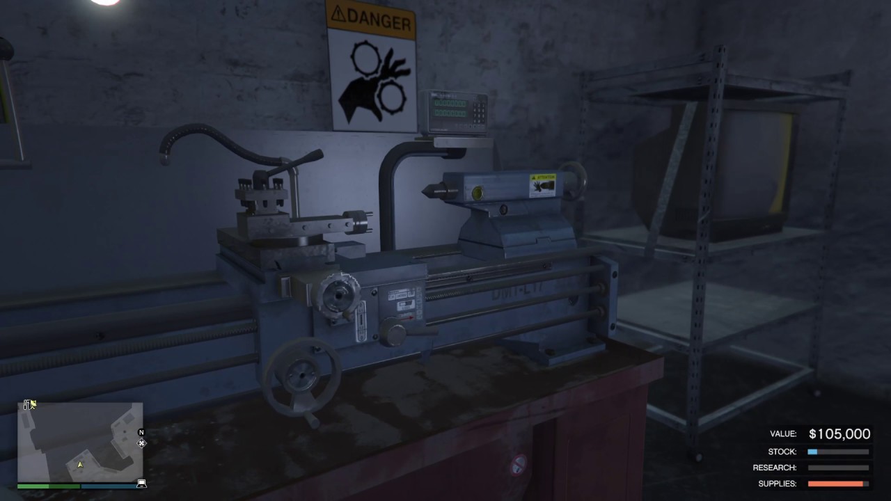 Grand Theft Auto V precision machine shop - YouTube