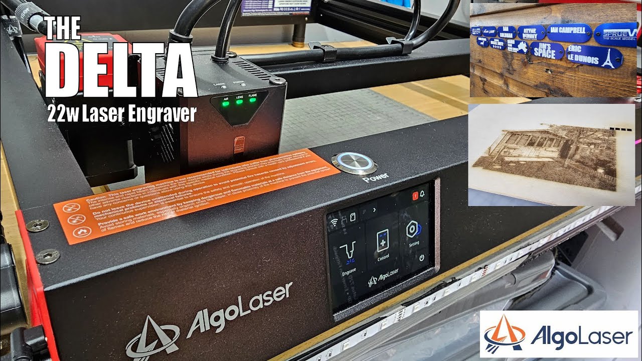 The AlgoLaser DELTA 22W Diode Laser Engraver - Beginners Guide - YouTube