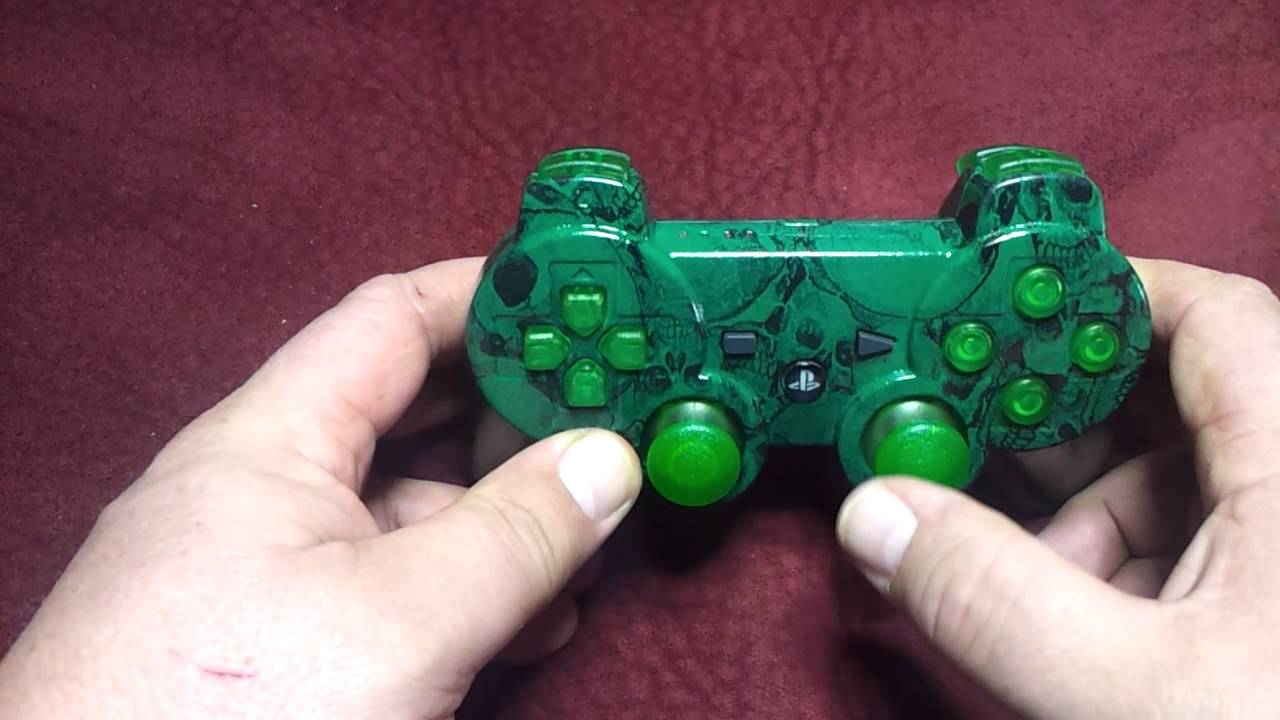 Green PS3 deadheadz controller - YouTube