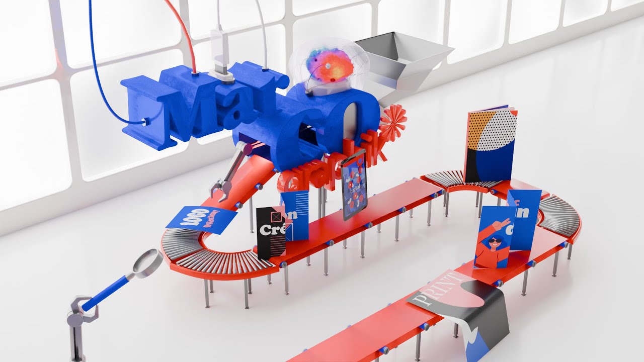 La "fabrique graphique", animation 3d courte. - YouTube