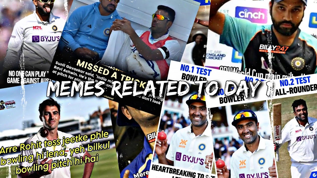 memes on WTC Final 2023 day 1 // India vs Australia Day 1 WTC Final ...